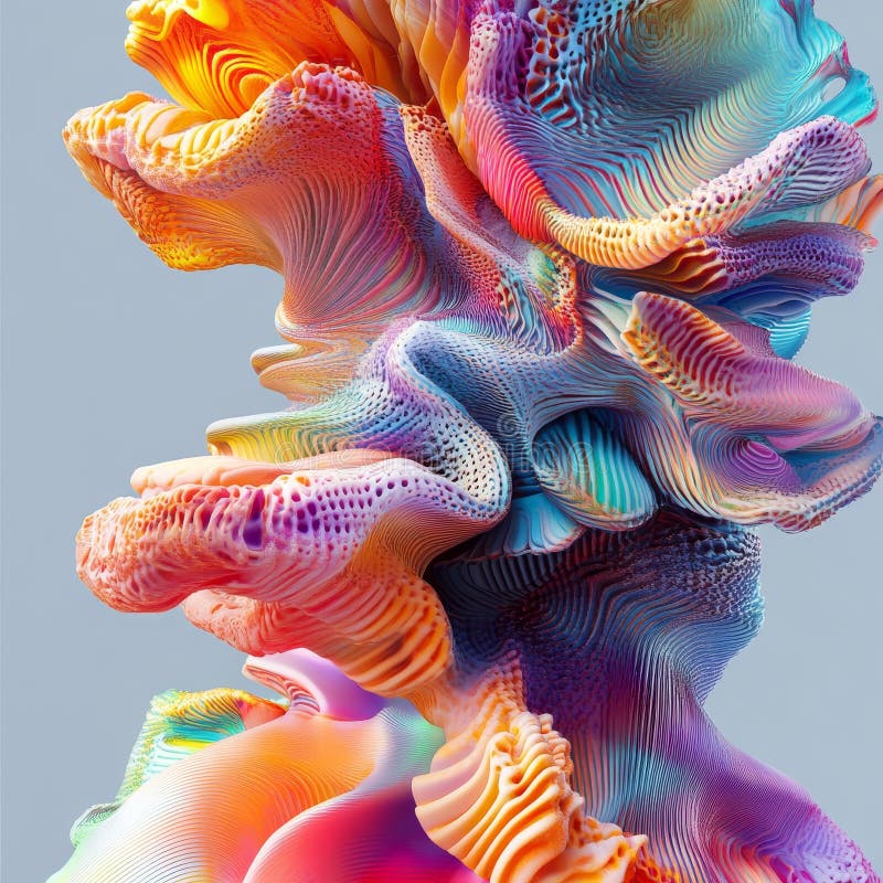 Abstract Wavy Background. 3d Vector Illustration. Futuristic Design ...