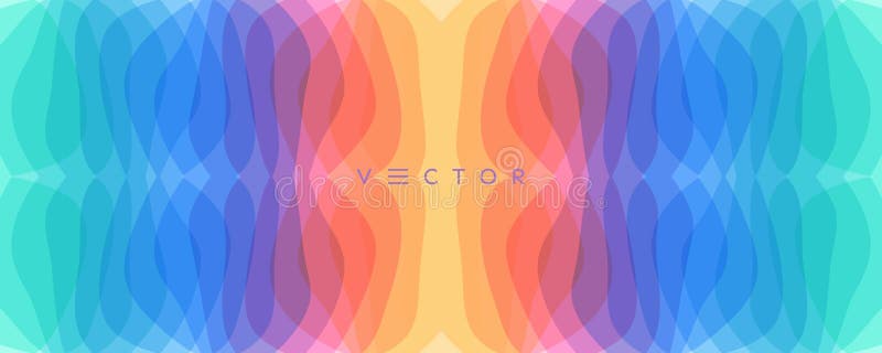 Abstract Wavy Background with Dynamic Effect. Modern Screen Design for ...