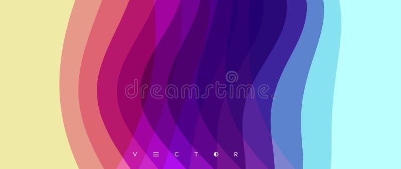 Abstract Wavy Background with Dynamic Effect. Modern Screen Design for ...