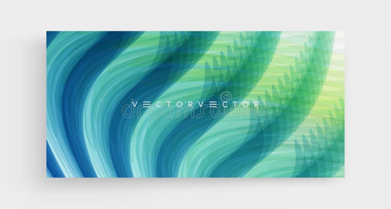 Abstract Wavy Background with Dynamic Effect. Modern Screen Design for ...