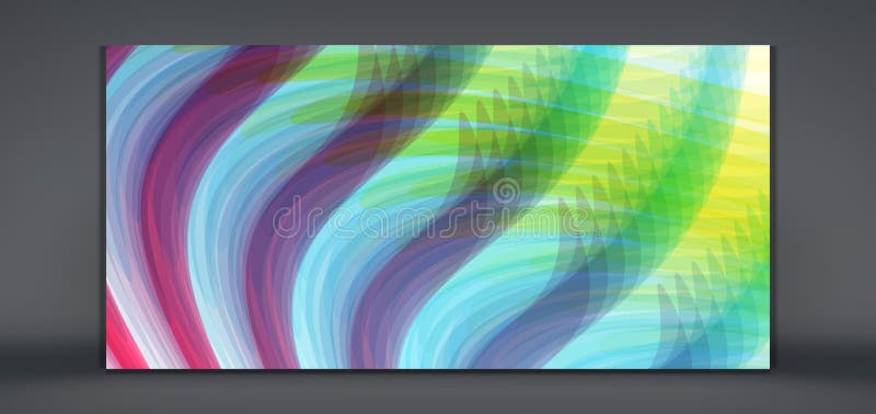 Abstract Wavy Background with Dynamic Effect. Modern Screen Design for ...