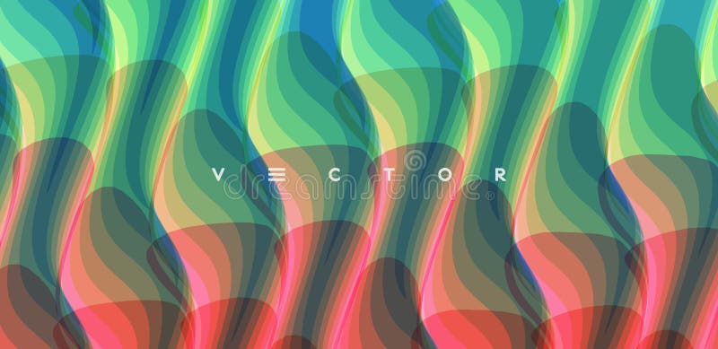 Abstract Wavy Background with Dynamic Effect. Modern Screen Design for ...