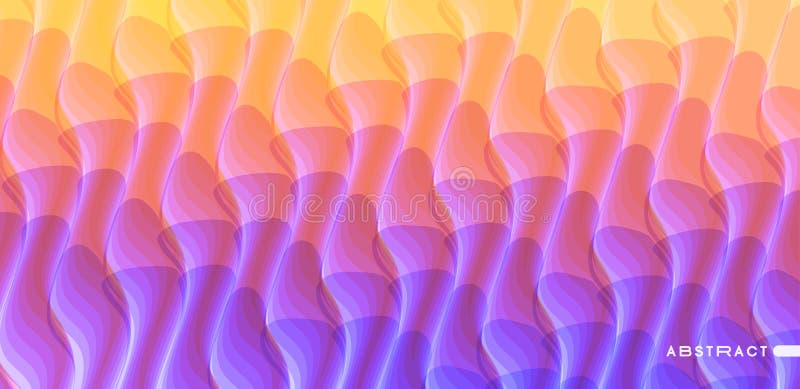 Abstract Wavy Background with Dynamic Effect. Modern Screen Design for ...