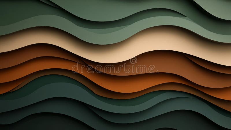 Abstract Wavy Background with Earth Tones and Layered Paper Texture ...