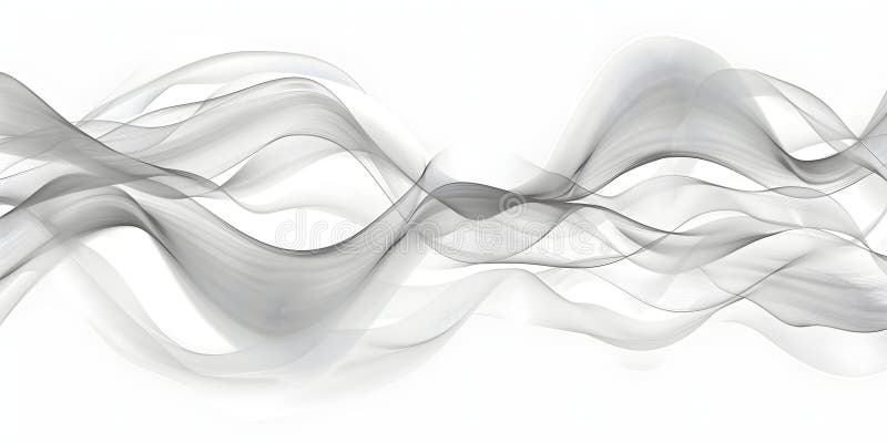 Abstract Wavy Background. Gentle Image of Gray Waves Stock Illustration ...