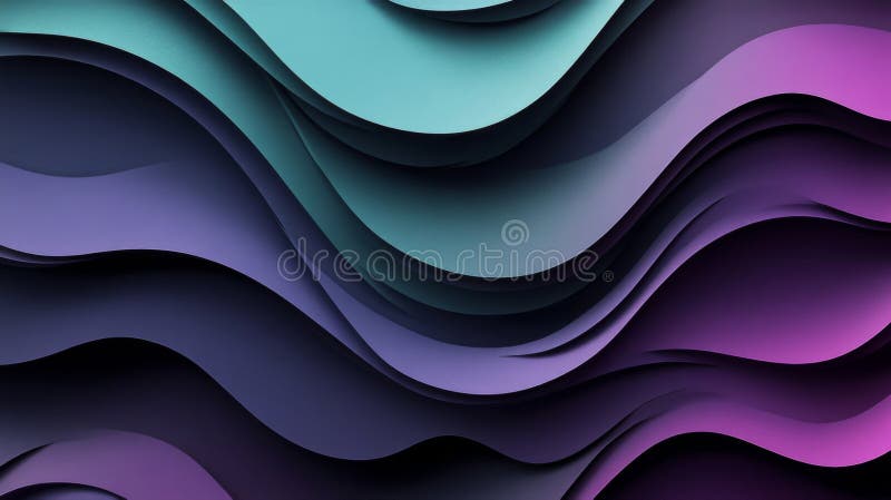 Abstract Wavy Background with Gradient Colors Stock Illustration ...