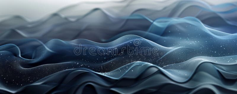 Abstract Wavy Background with a Gradient Flow from Light Blue To Deep ...
