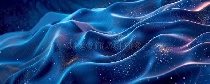 Abstract Wavy Background with a Gradient Flow from Light Blue To Deep ...