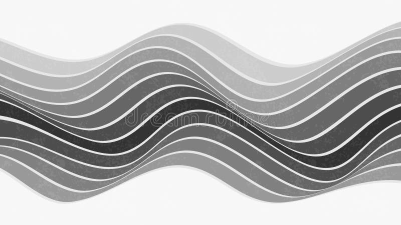 Abstract Wavy Background. Gray Lines on Gray Texture Background. Stock ...