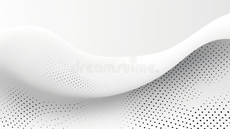 Abstract Wavy Background with Halftone Dots. Illustration Stock ...