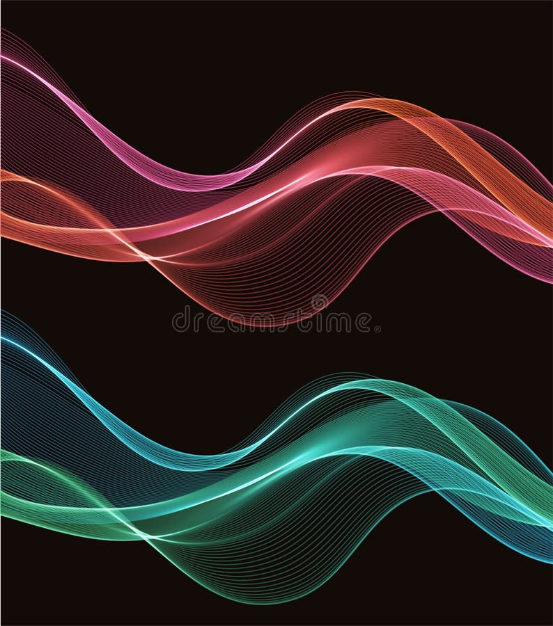 Abstract wavy background stock illustration. Illustration of card ...