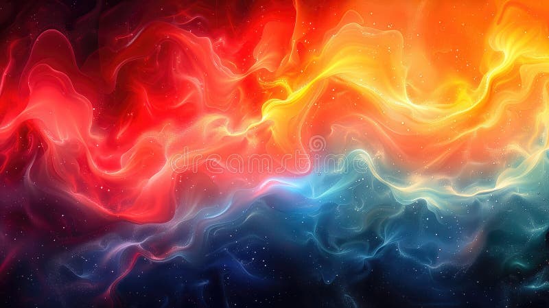 Abstract Wavy Background, Multicolored Waves Patterns Wallpaper Stock ...