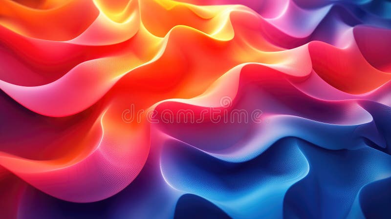 Abstract Wavy Background, Multicolored Waves Patterns Wallpaper Stock ...