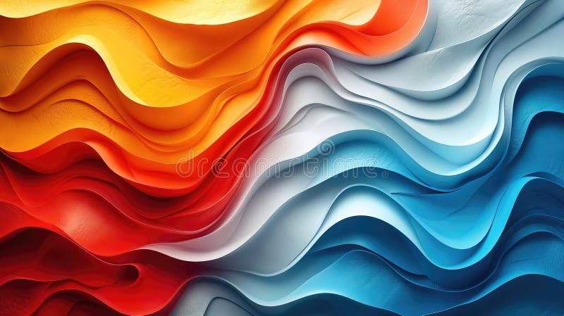 Abstract Wavy Background, Multicolored Waves Patterns Wallpaper Stock ...