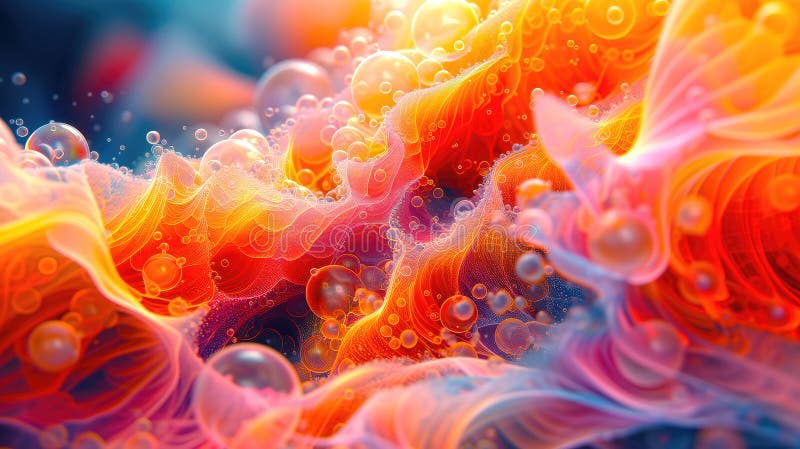 Abstract Wavy Background, Multicolored Waves Patterns Wallpaper Stock ...