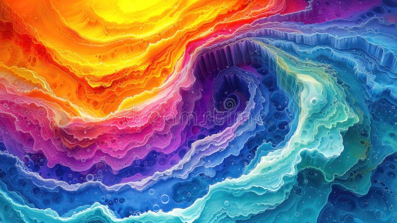 Abstract Wavy Background, Multicolored Waves Patterns Wallpaper Stock ...