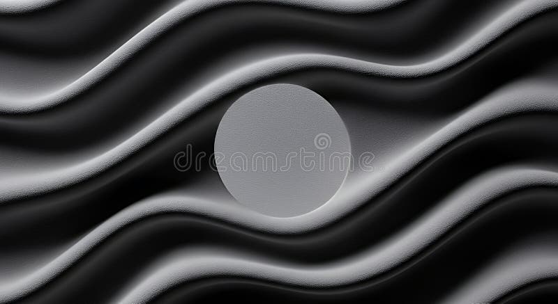 Abstract Wavy Background with Round Object Creates a Modern Visual ...