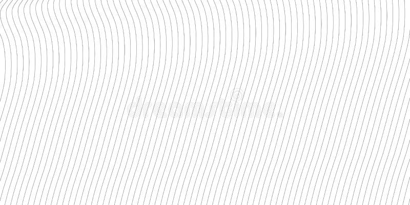 Abstract Wavy Background. Thin Line on White Stock Vector ...