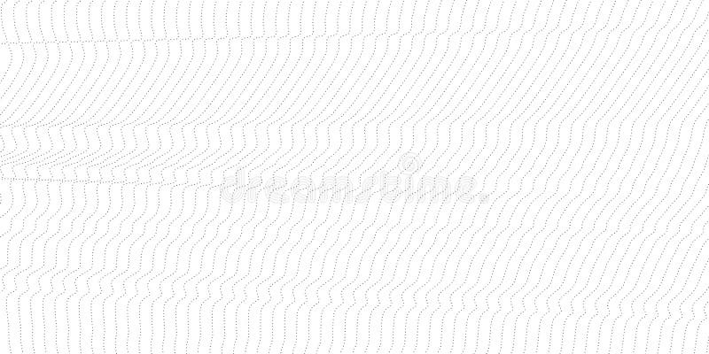 Abstract Wavy Background. Thin Line on White Stock Vector ...