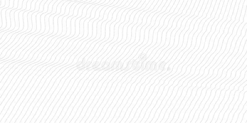 Abstract Wavy Background. Thin Line on White Stock Vector ...