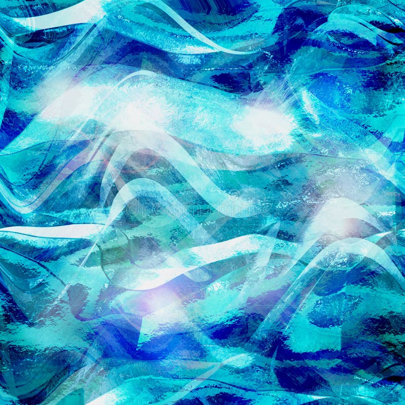 Abstract Wavy Background with Water Wavy Texture Stock Illustration ...