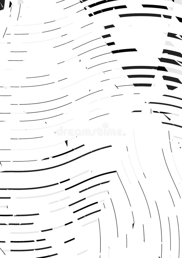 Abstract Wavy Black and Gray Line Pattern with Circle Overlay Texture ...