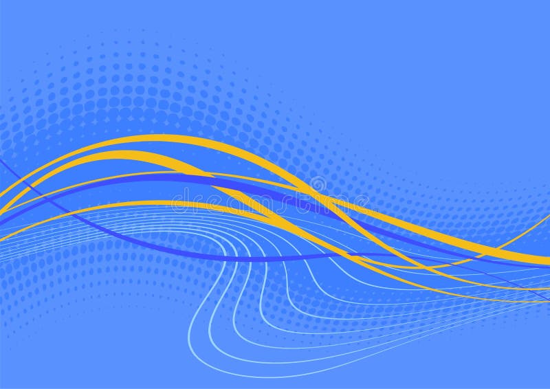 Wavy Blue Bubbles Background Design Stock Vector - Illustration of ...