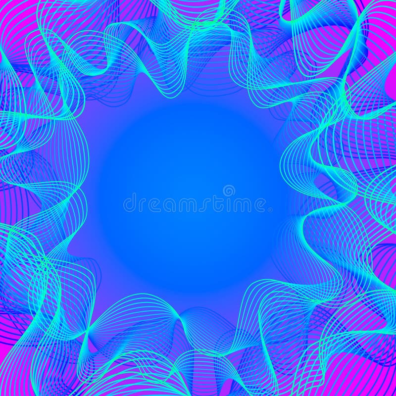 Abstract Wavy Background. Vector Neon Texture Stock Vector ...