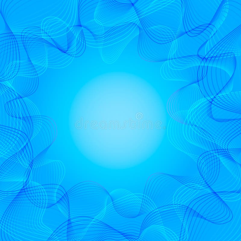 Abstract Wavy Blue Background. Vector Texture Stock Vector ...