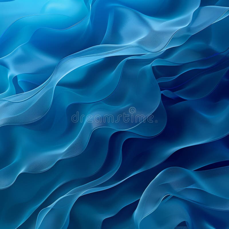 Abstract Wavy Blue Fabric Texture Stock Illustration - Illustration of ...