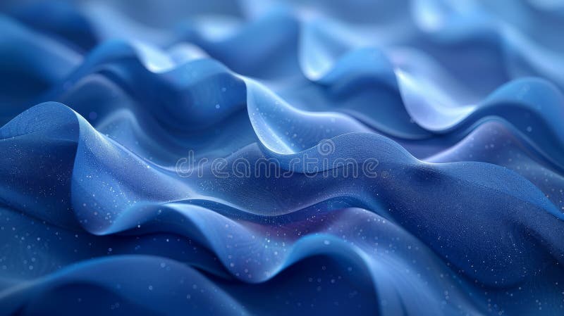 Abstract Wavy Blue Fabric Texture Animation with Sparkles for Visual ...