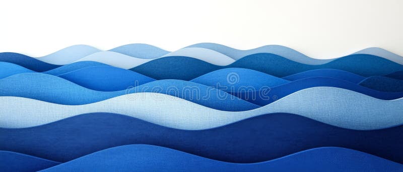 Abstract Wavy Blue Gradient Background with Layered Contours and High ...