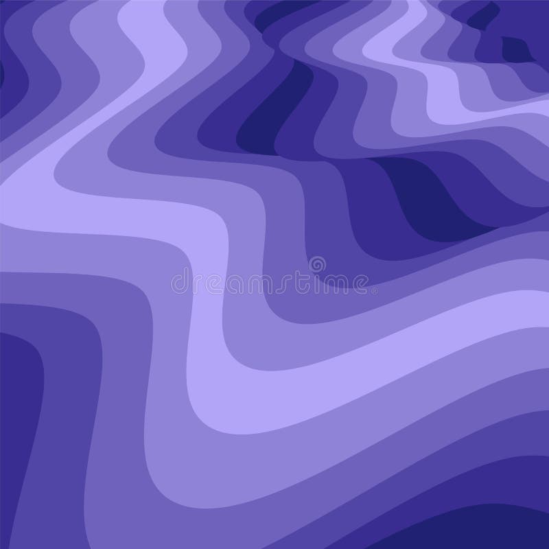 Abstract Wavy Blue Pattern Visual Illusion of Movement. Abstract ...