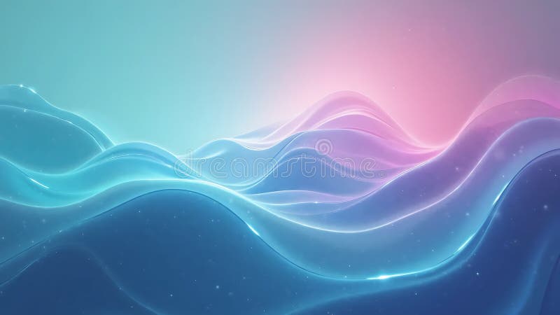 Abstract Wavy Blue and Pink Gradient Background Stock Illustration ...