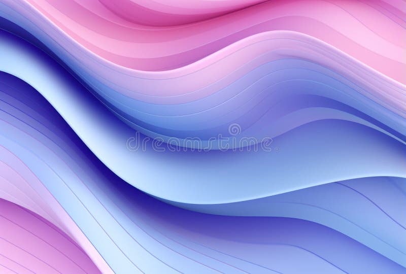 Abstract Wavy Blue and Purple Light Wave Pattern Background AI ...