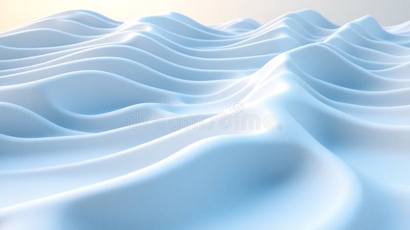 Abstract Wavy Blue and White Surfaces Stock Illustration - Illustration ...