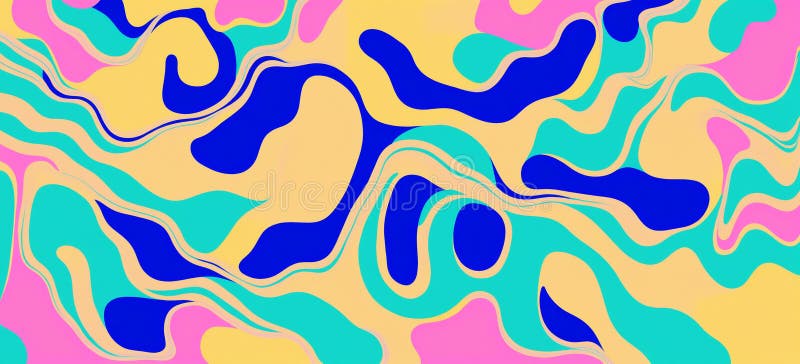 Abstract Wavy Colorful Background Stock Illustration - Illustration of ...