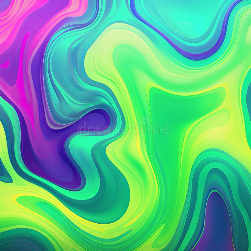 Abstract Wavy Colorful Gradient Fluid Background for Modern Design ...