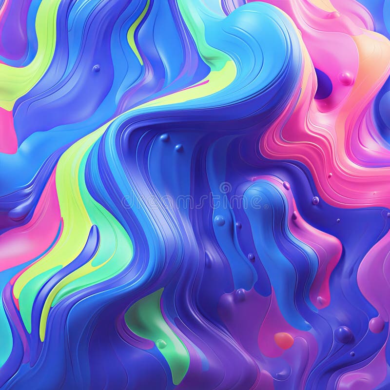 Abstract Wavy Colorful Gradient Fluid Background for Modern Design ...