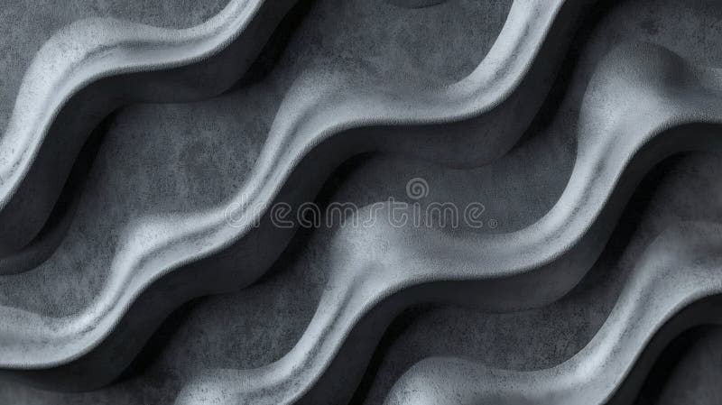 Abstract Wavy Concrete Wall Texture Background Design for Architecture ...