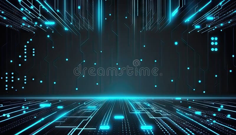 Abstract Wavy Curve Technology Background, Business Connection, Lines ...
