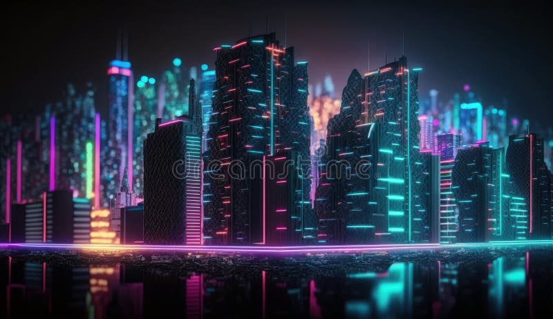 Abstract Wavy Curve Technology Background, Business Connection, Lines ...