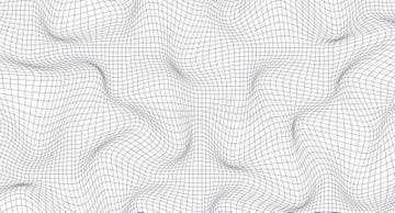 Abstract Wavy 3d Mesh. Geometric Dynamic Wave. Distorted Square Grid ...