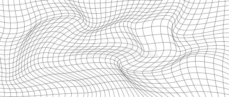 Abstract Wavy 3d Mesh on a White Background. Geometric Dynamic Wave. 3D ...