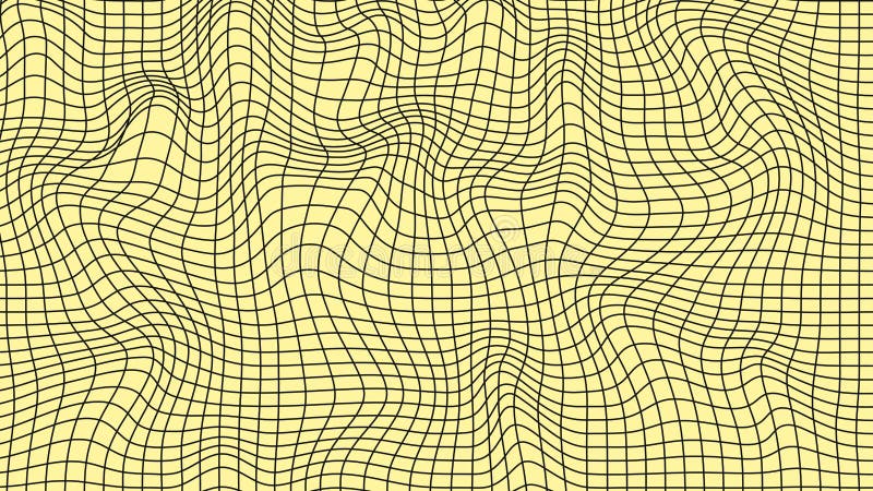 Abstract Wavy 3d Mesh on a White Background. Geometric Dynamic Wave. 3D ...