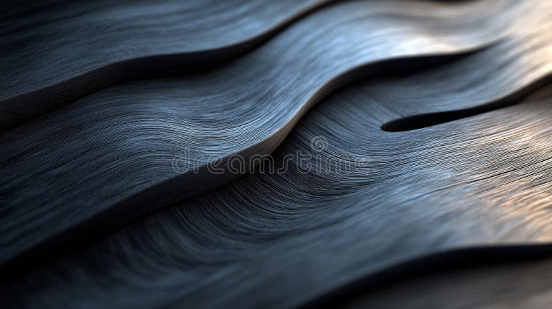 Abstract Wavy Dark Grey Wooden Surface Texture Stock Illustration ...