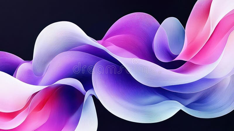Abstract Wavy Design Featuring Vibrant Colors and Smooth Gradients ...