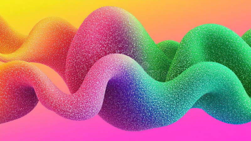 Abstract Wavy Design with Vibrant Colors and Texture Stock Illustration ...