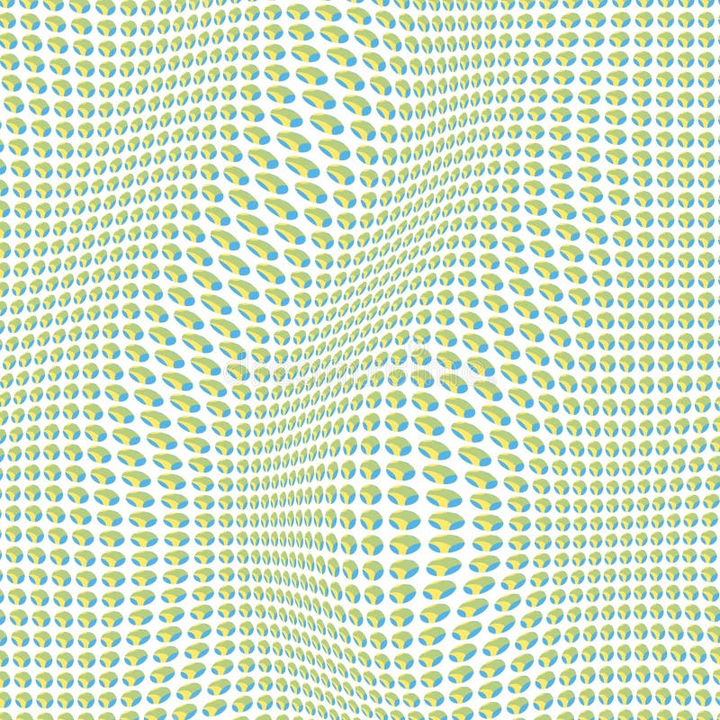 Abstract Wavy Dots Green Background Stock Image - Image of futuristic ...