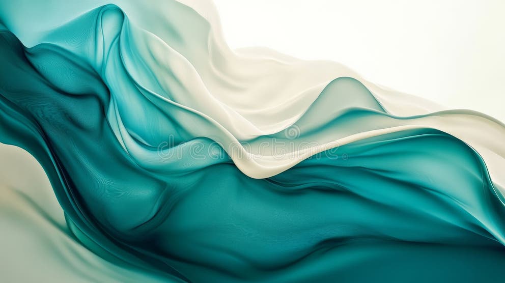 Abstract Wavy Fabric Texture with Blue and White Flow Stock Image ...